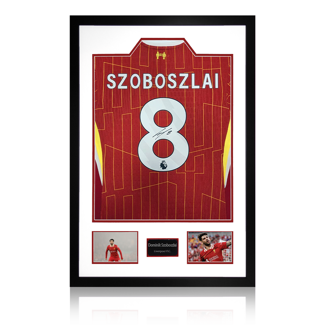 Dominik Szoboszlai Signed Liverpool Shirt Premium Frame (AFTAL Authent – The Fan Cave Memorabilia