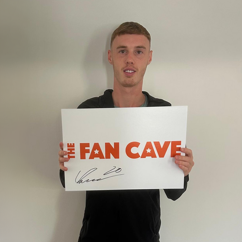 Cole Palmer Signs for The Fan Cave Memorabilia