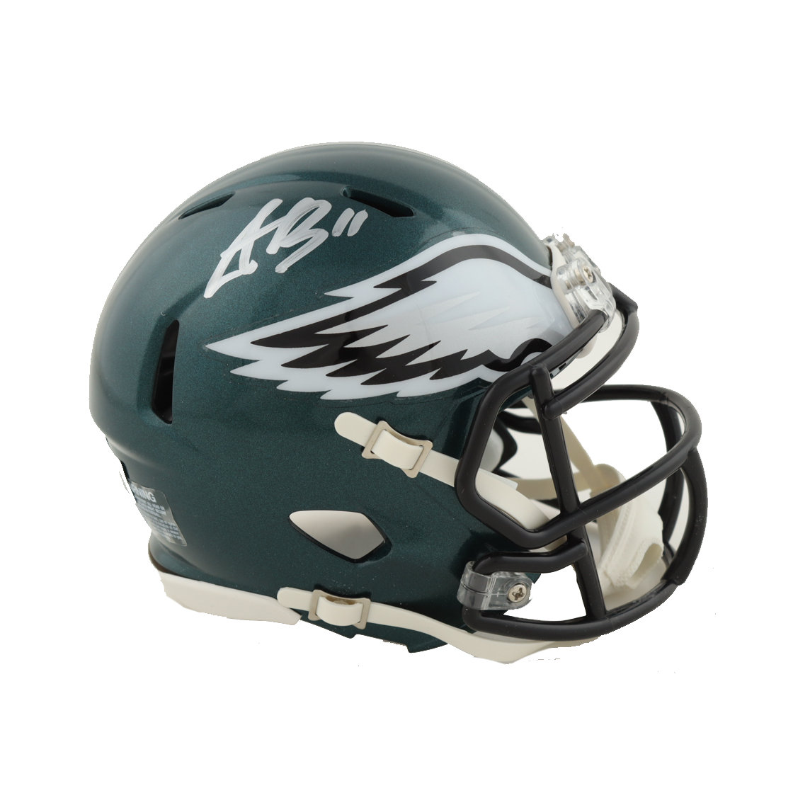 AJ Brown Signed Eagles Speed Mini Helmet (Beckett) – The Fan Cave ...