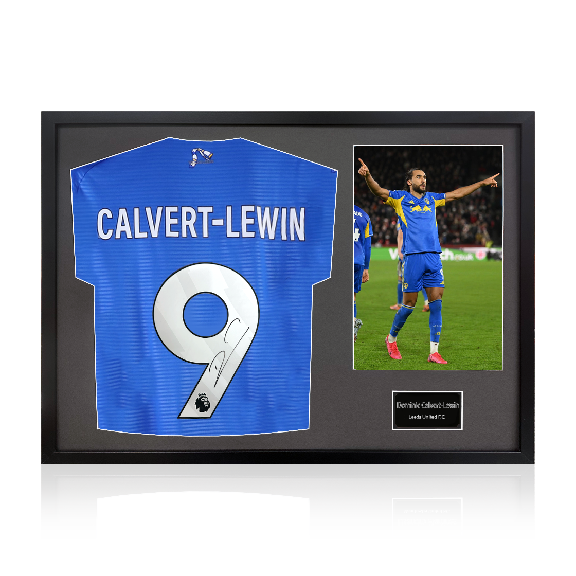 Dominic Calvert-Lewin Signed Leeds United Shirt Classic Frame (ACG Cer ...