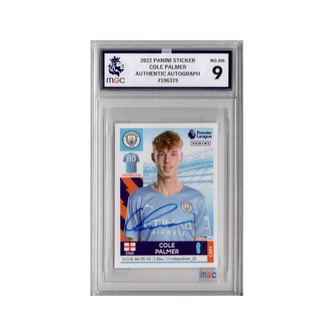 Cole Palmer Signed Manchester City Panini Rookie Sticker – The Fan Cave ...
