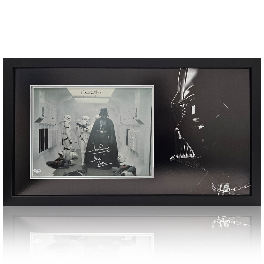 James Earl Jones & Dave Prowse Signed Darth Vader Image Iconic Frame ...