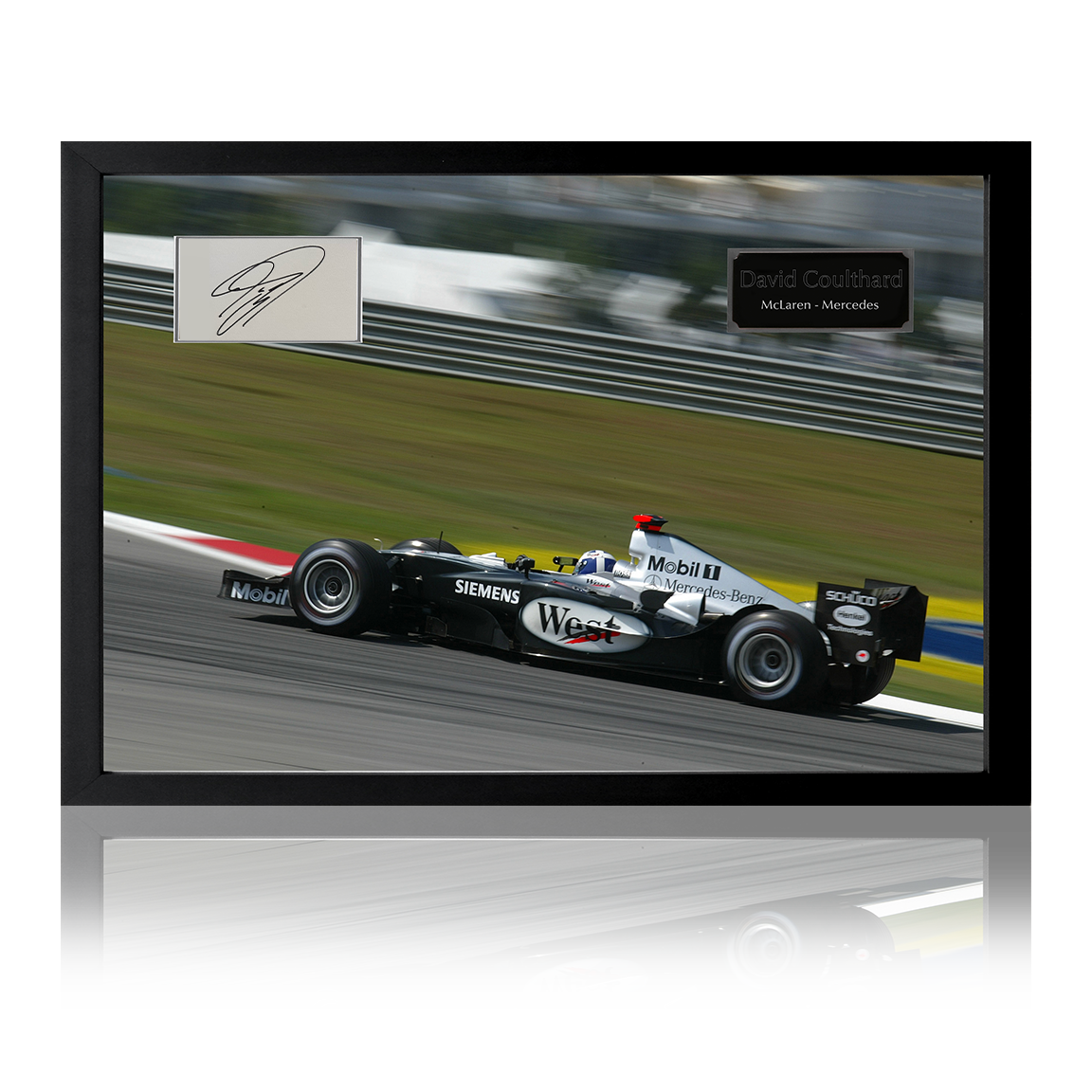David Coulthard McLaren Mercedes F1 Team Display The Fan Cave Memorabilia david-coulthard-mclaren-mercedes-f1-team-display-the-fan-cave-memorabilia