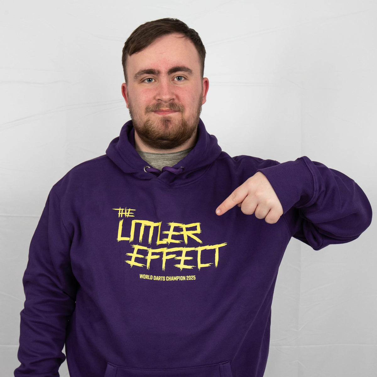Luke Littler World Champion 2025 Hoodie - Purple – The Fan Cave Memorabilia