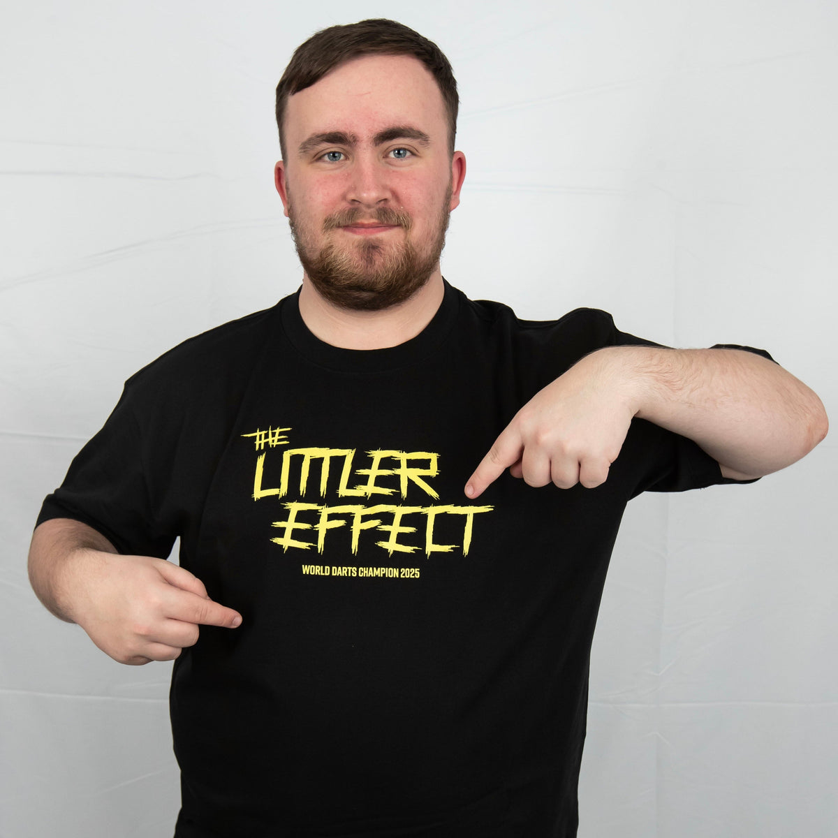 Luke Littler World Champion 2025 T-Shirt - Black – The Fan Cave Memorabilia