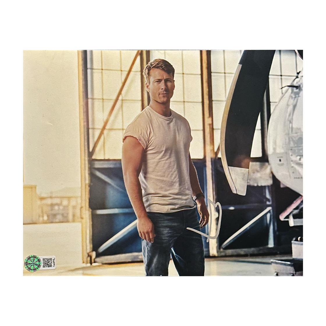 Glen Powell Signed Top Gun: Maverick 10x8 Image 1 (AFTAL Authenticated ...