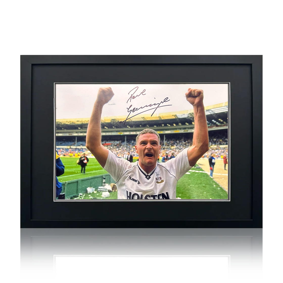 Paul Gascoigne Signed Tottenham Hotspur Image Deluxe Mount Frame – The ...