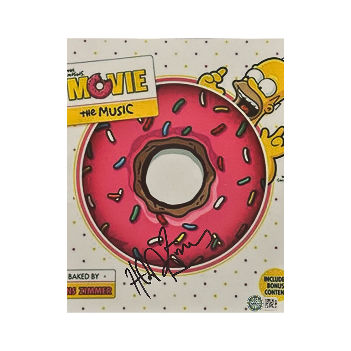 Hans Zimmer Signed The Simpsons Movie 10x8 Image (AFTAL Authenticated ...