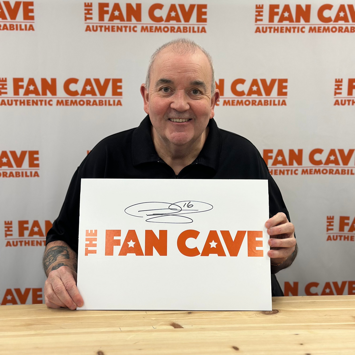 Phil Taylor Signed Image Deluxe Mount Frame – The Fan Cave Memorabilia