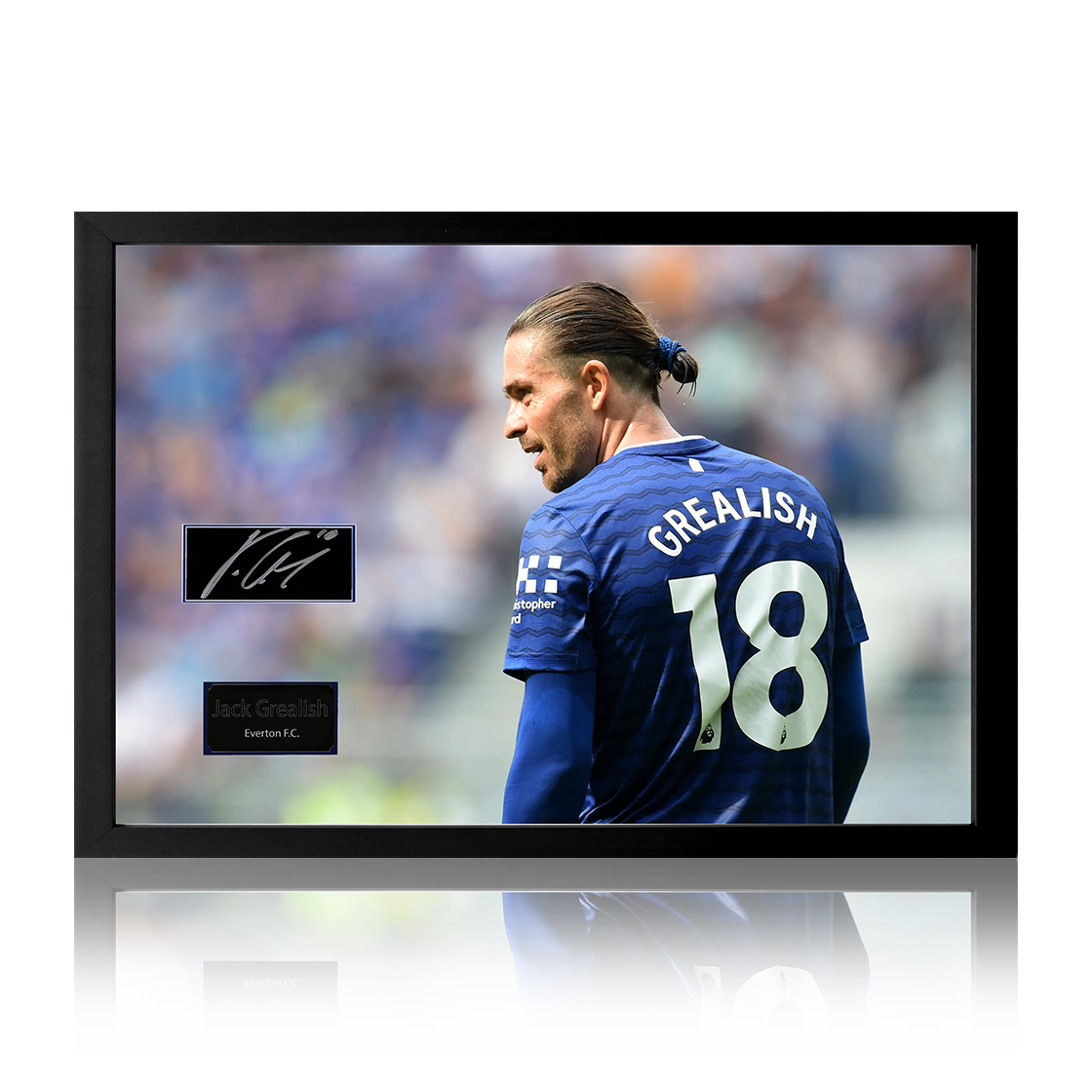 Jack Grealish Signed Everton Plaque Iconic Frame – The Fan Cave Memorabilia
