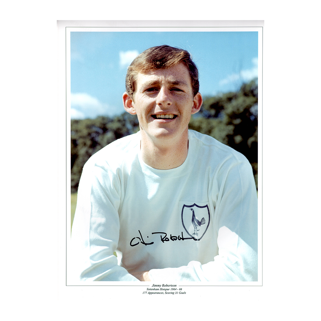 Jimmy Robertson Signed Tottenham Hotspur 16x12 Photo – The Fan Cave ...