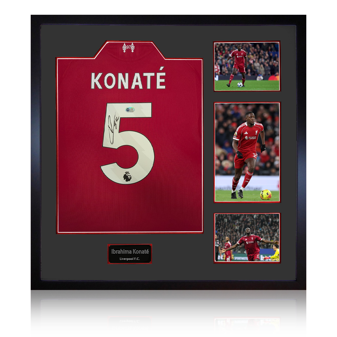Ibrahima Konaté Signed Liverpool Shirt Elite Frame (ACG Cert) – The Fan ...