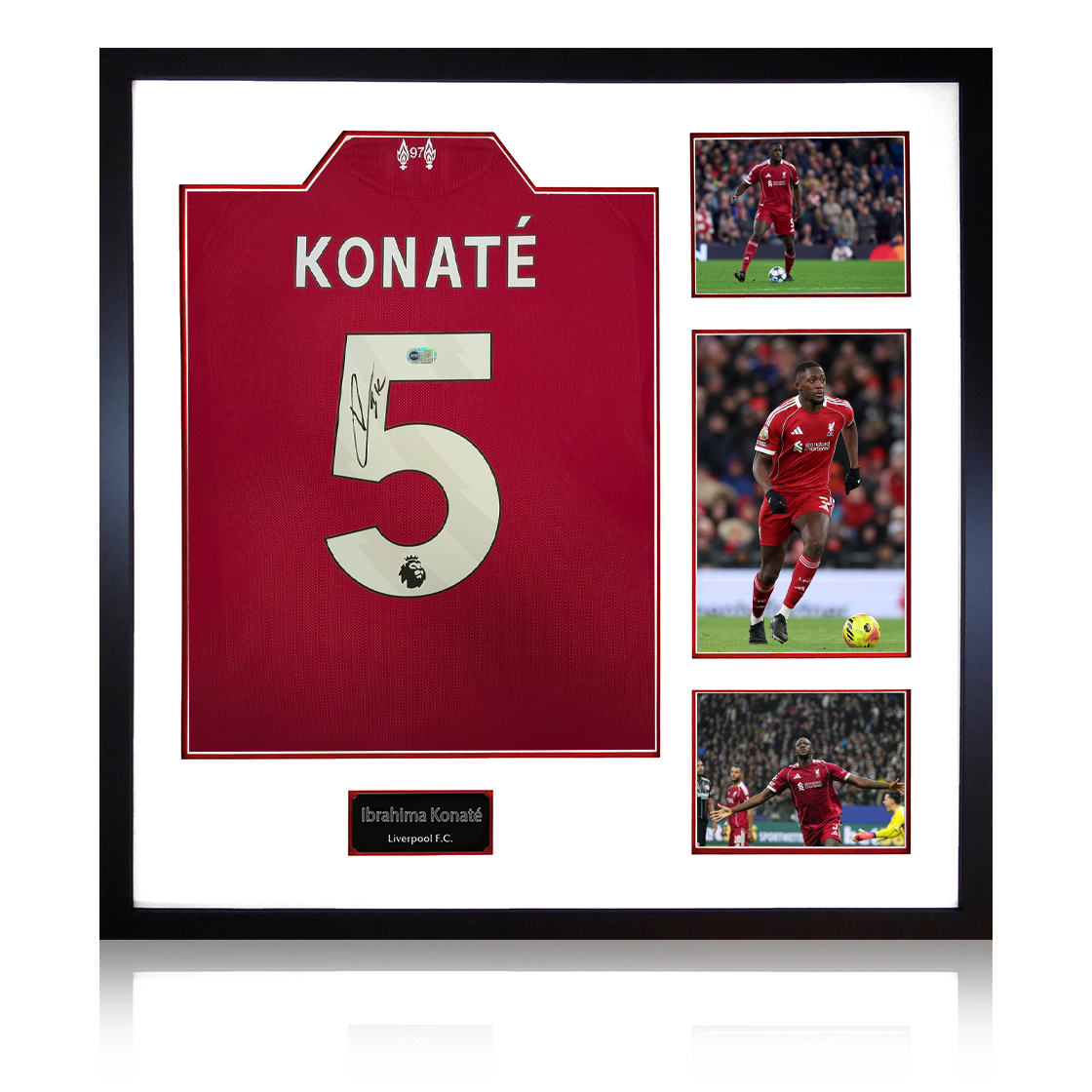 Ibrahima Konaté Signed Liverpool Shirt Elite Frame (ACG Cert) – The Fan ...