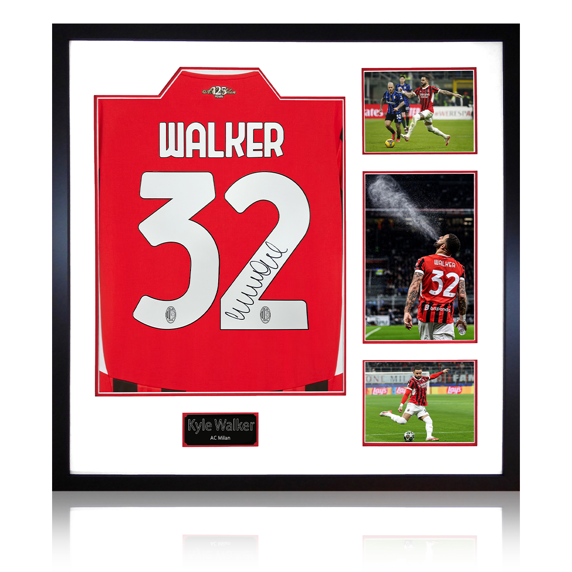 Kyle Walker Signed AC Milan 24/25 Shirt Elite Frame – The Fan Cave ...