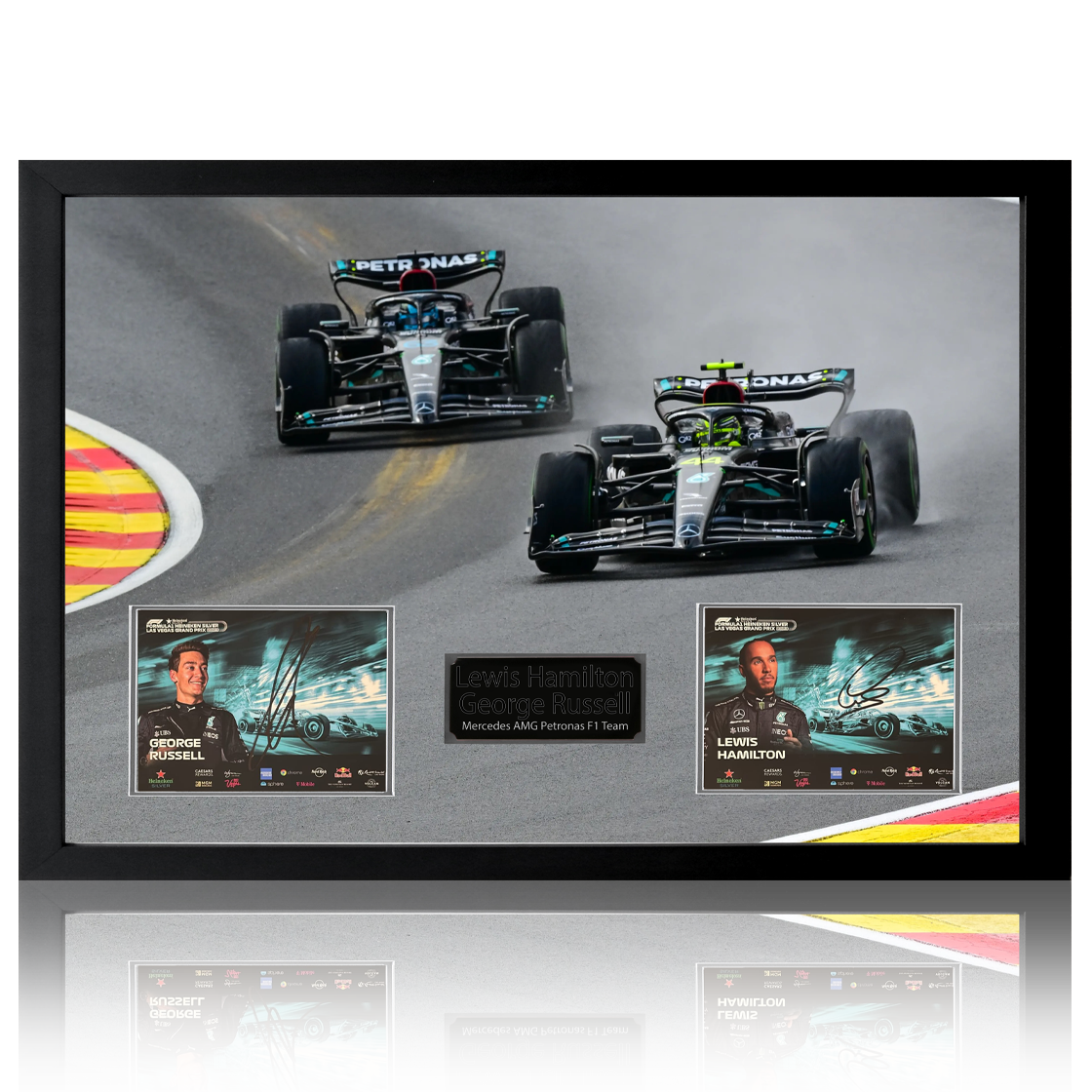 Lewis Hamilton & George Russell Signed Mercedes F1 Iconic Frame – The ...