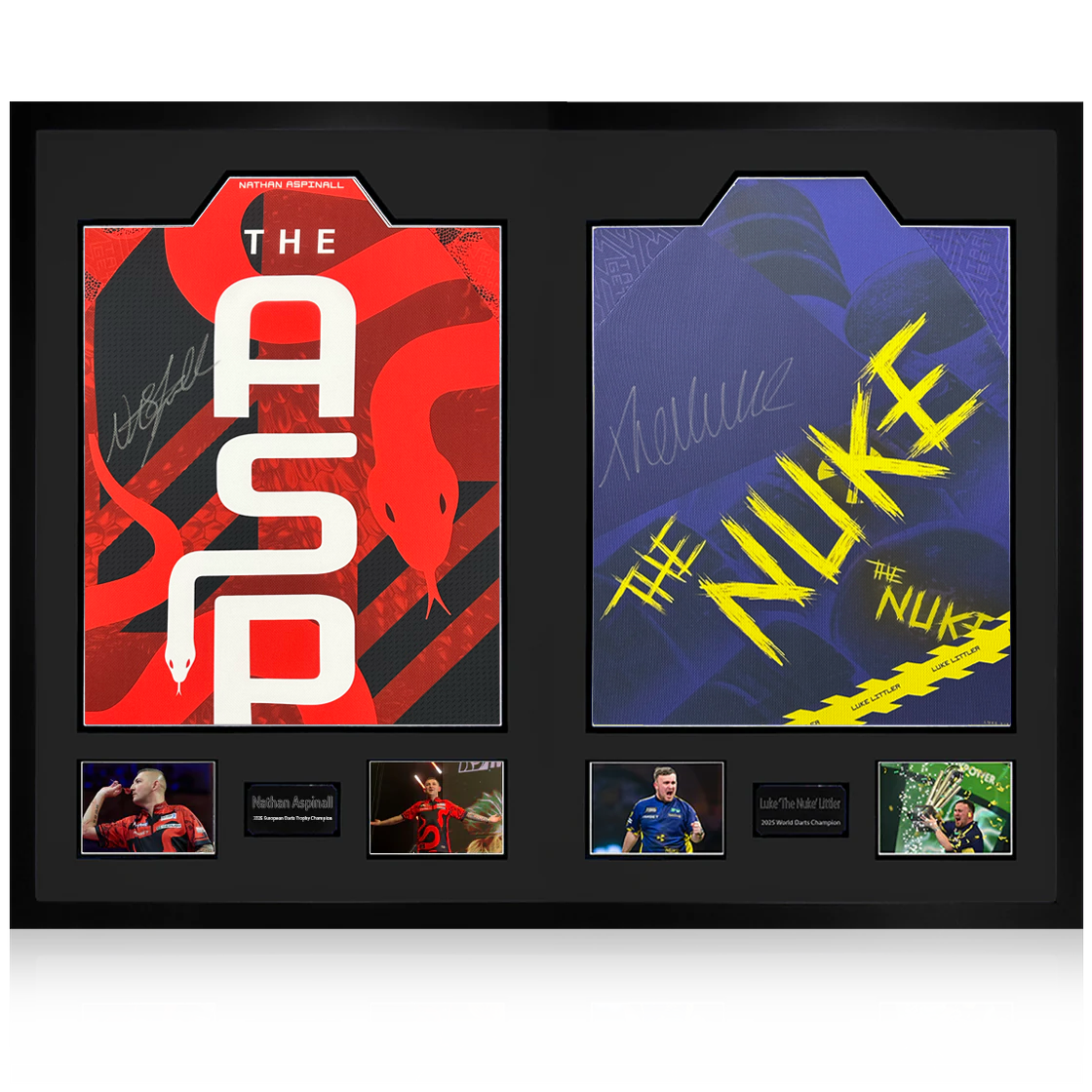 Luke Littler & Nathan Aspinall Signed Shirt Ultra Premium Frame – The ...