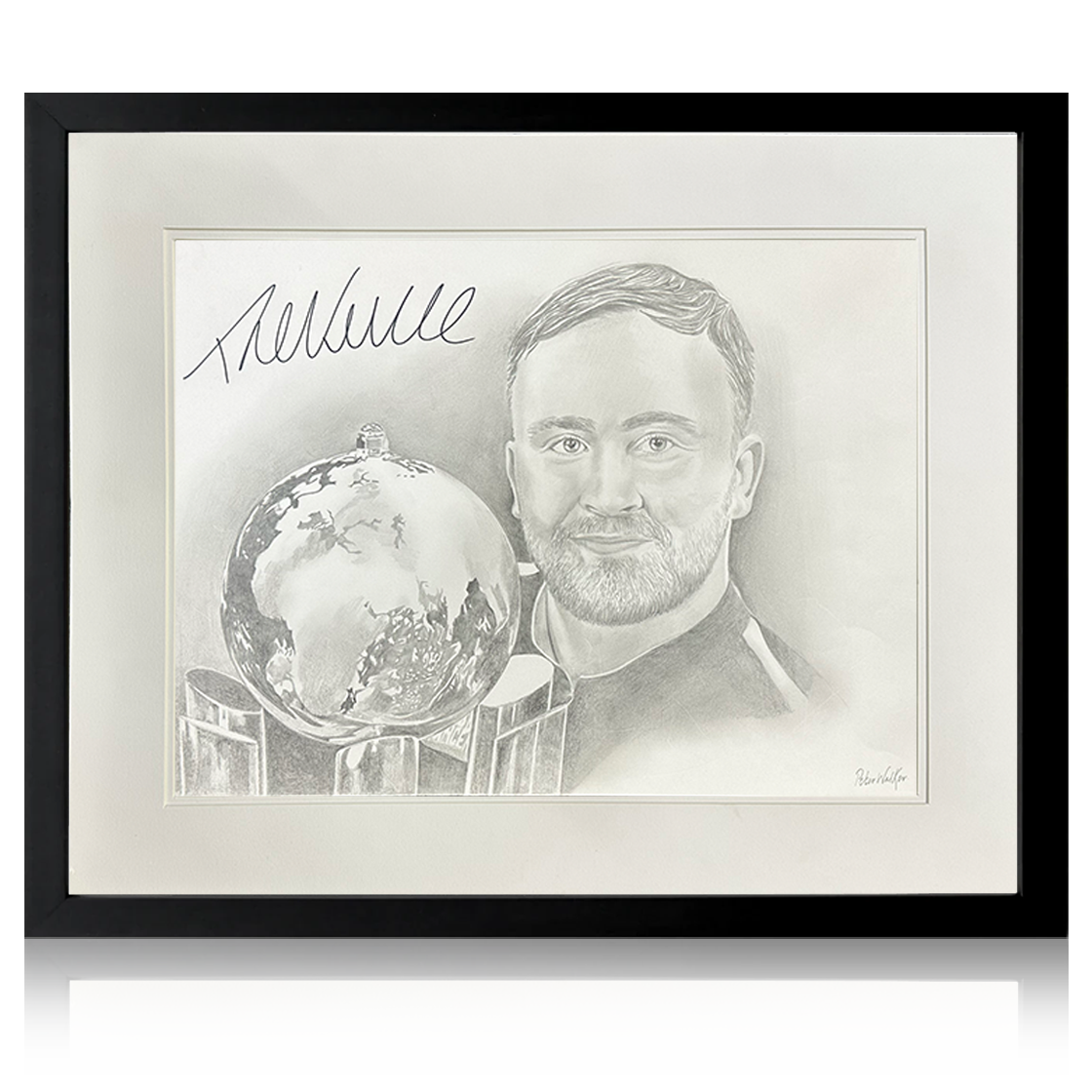 Luke Littler Signed Sketched Image Deluxe Mount Frame – The Fan Cave ...