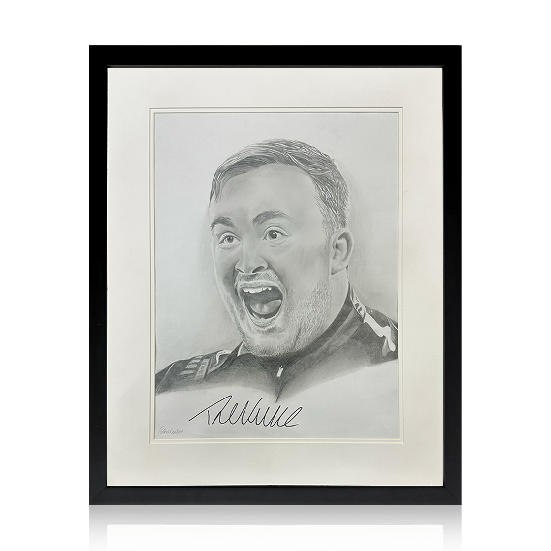 Luke Littler Signed Sketched Image Deluxe Mount Frame – The Fan Cave ...