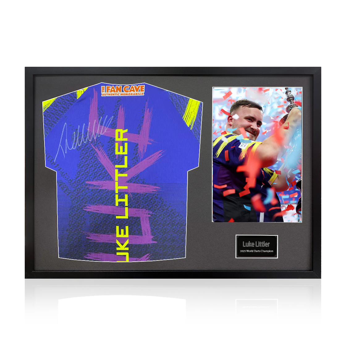 Luke Littler Signed 25/26 Shirt Classic Frame – The Fan Cave Memorabilia