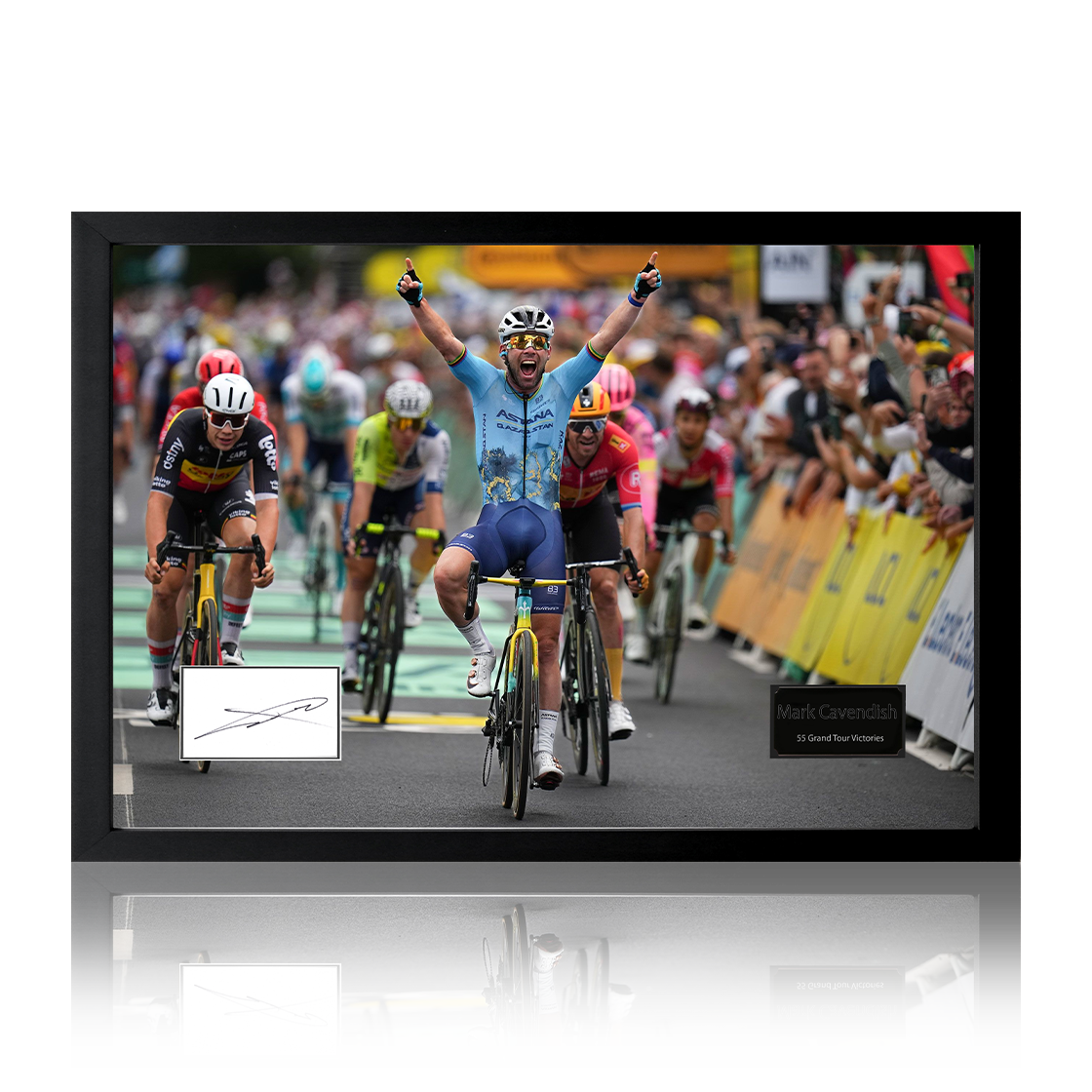 Mark Cavendish Signed Cut Iconic Frame – The Fan Cave Memorabilia