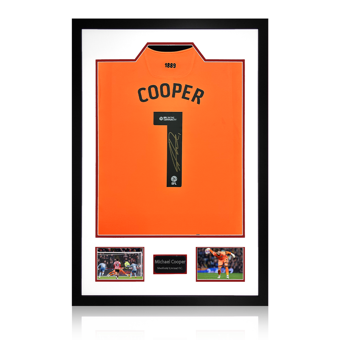 Michael Cooper Signed Sheffield United 24/25 Shirt Premium Frame – The ...