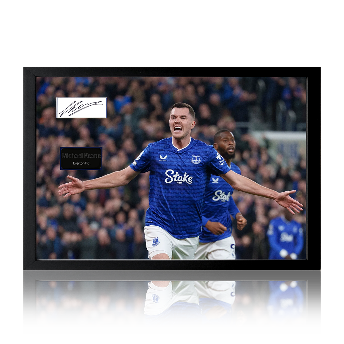 Michael Keane Signed Everton Plaque Iconic Frame – The Fan Cave Memorabilia