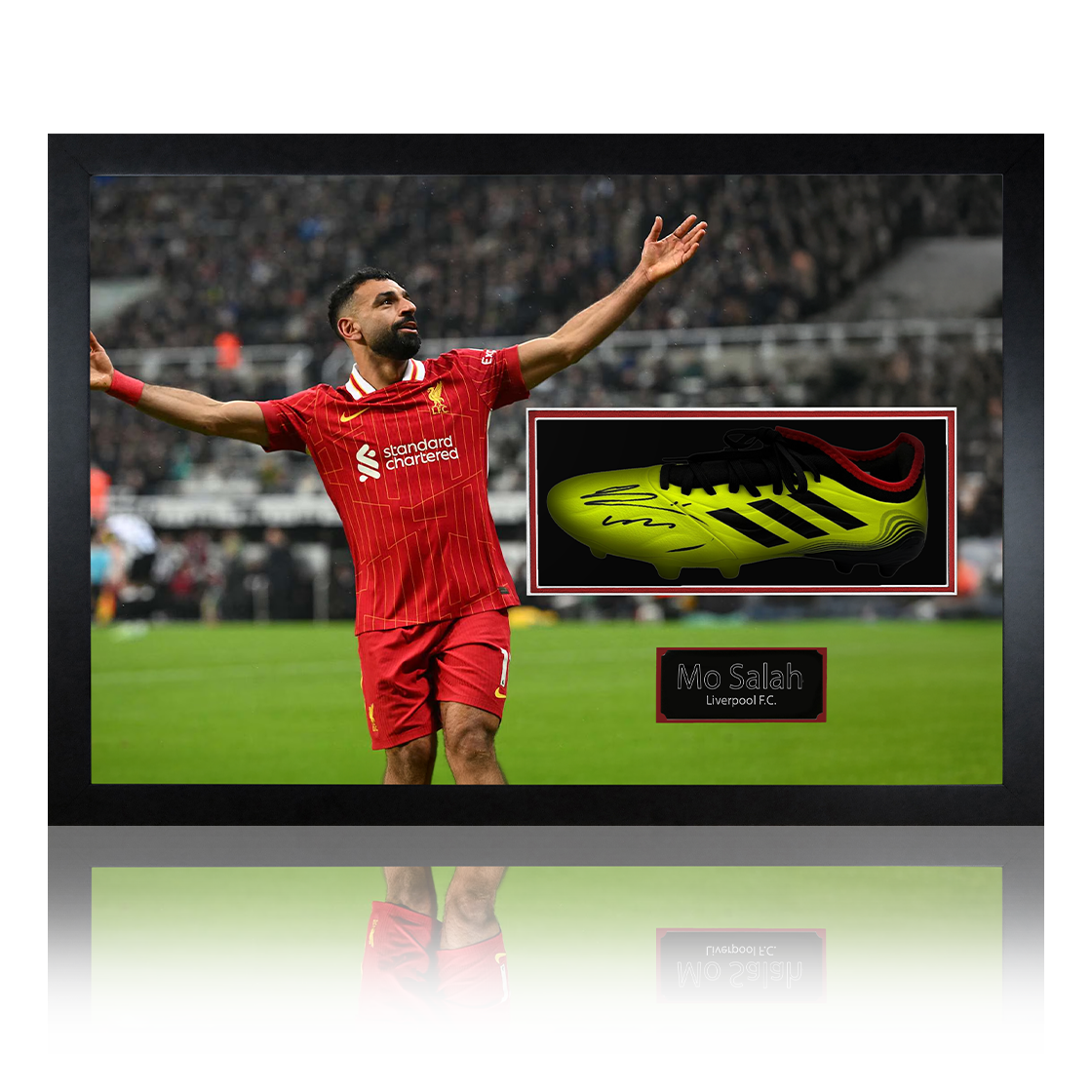 Mo Salah Signed Liverpool Boot Iconic Frame – The Fan Cave Memorabilia