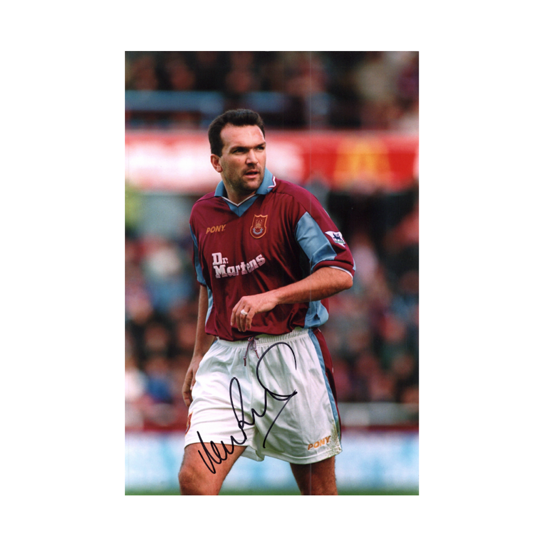 Neil Ruddock Signed 12x8 Image – The Fan Cave Memorabilia