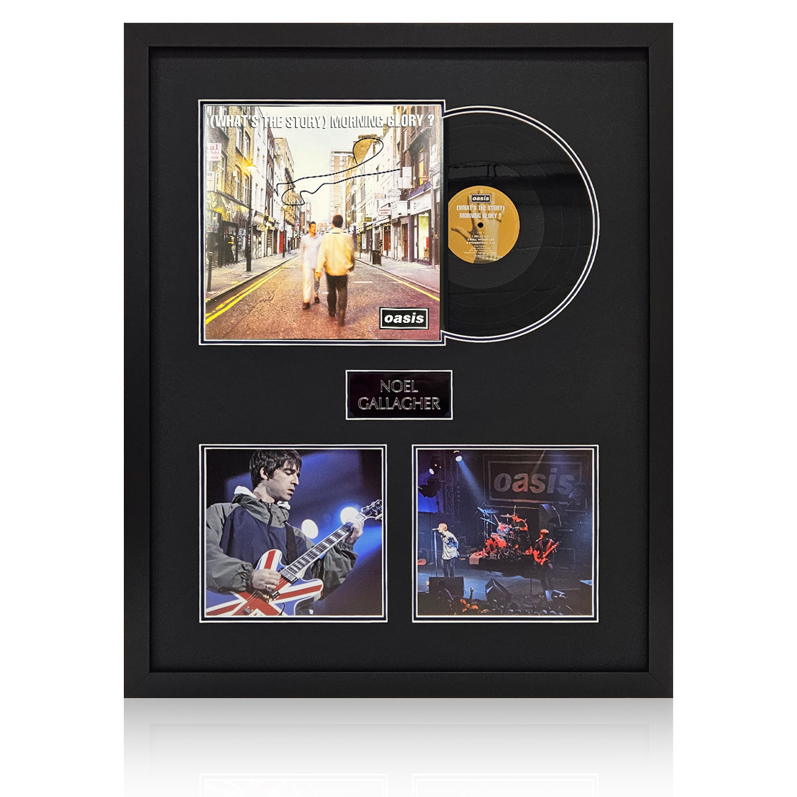 Noel Gallagher Signed Oasis LP Elite Frame (AFTAL) – The Fan Cave ...