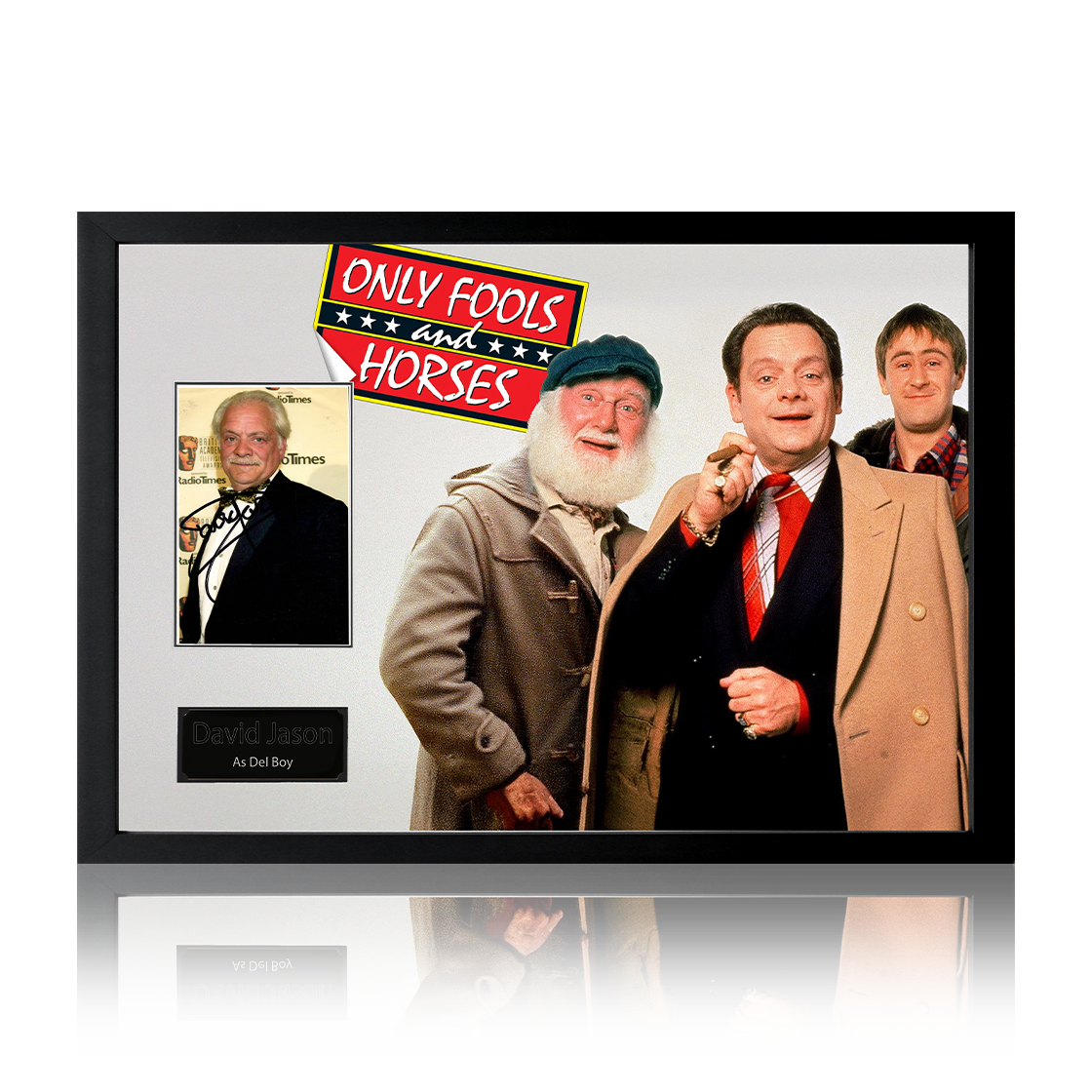 David Jason Signed Only Fools and Horses Image Iconic Frame – The Fan ...