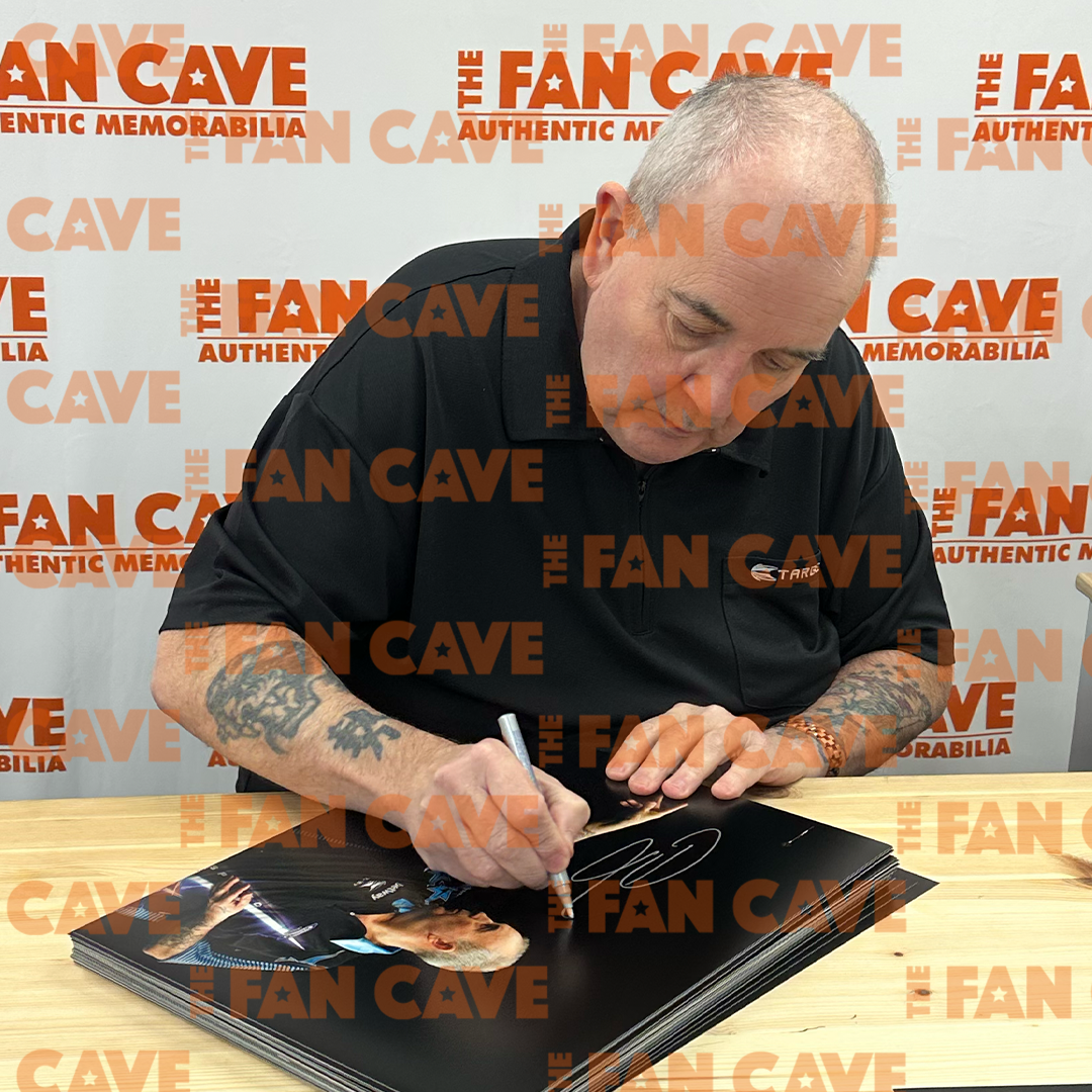 Phil Taylor Signed Image Deluxe Mount Frame – The Fan Cave Memorabilia