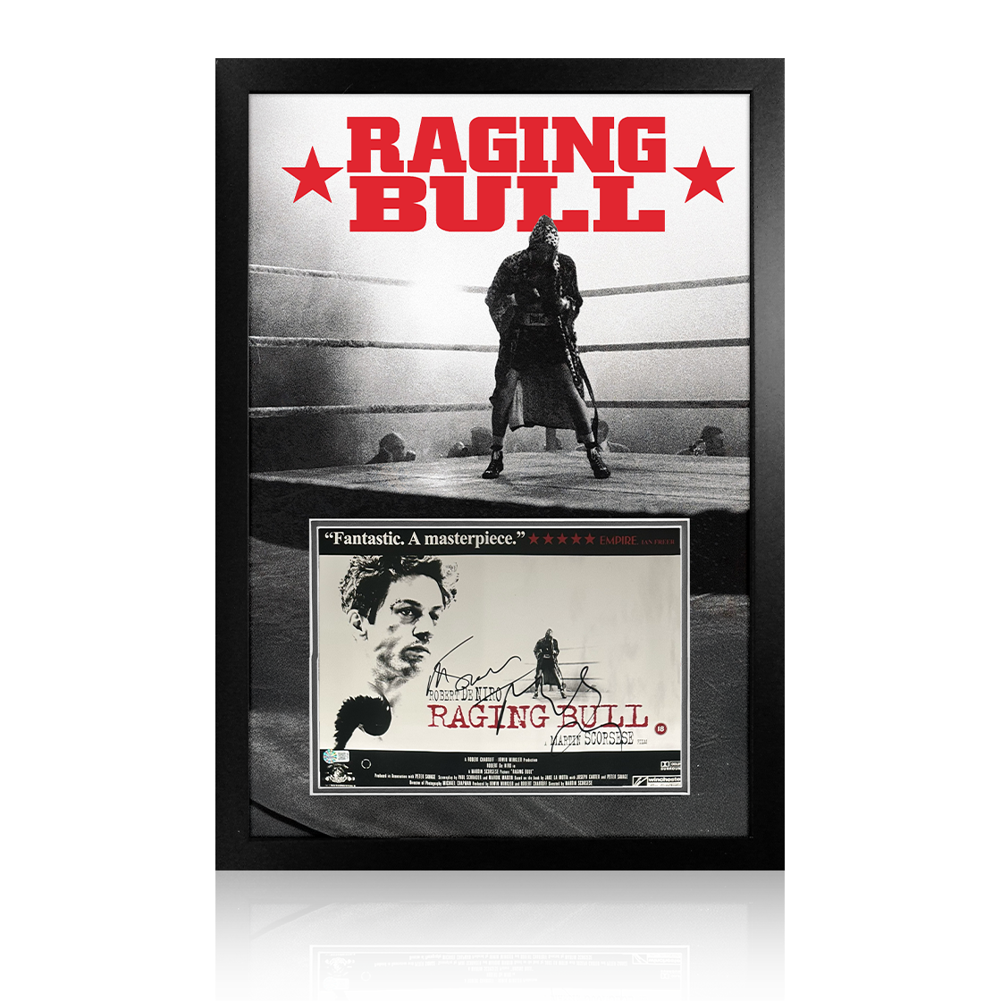 Martin Scorsese & Robert De Niro Signed Raging Bull Image Premium Fram ...