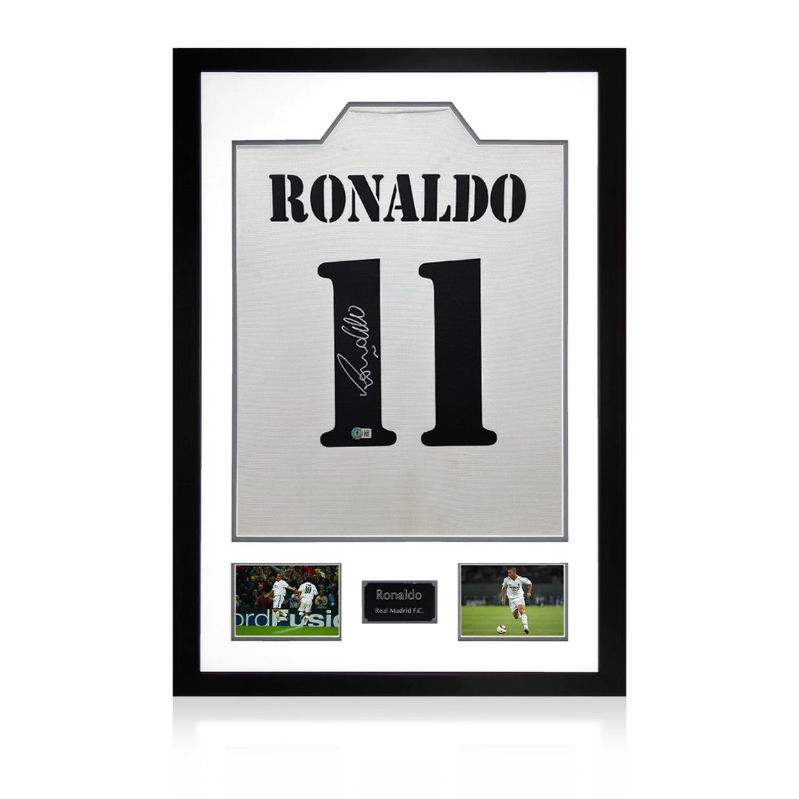 Ronaldo Signed Real Madrid Shirt Display – The Fan Cave Memorabilia