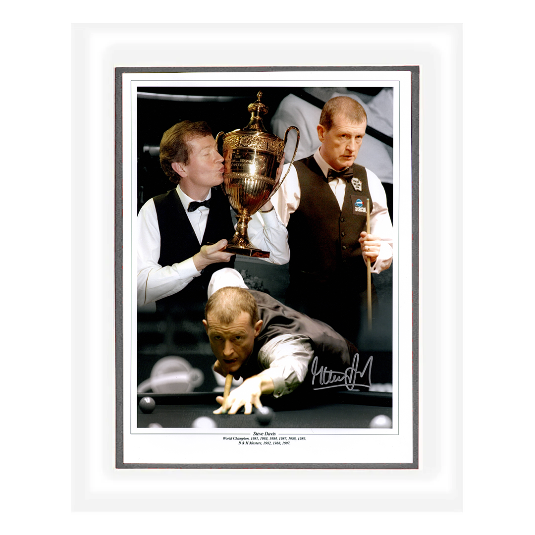 Steve Davis Signed Deluxe Mount – The Fan Cave Memorabilia