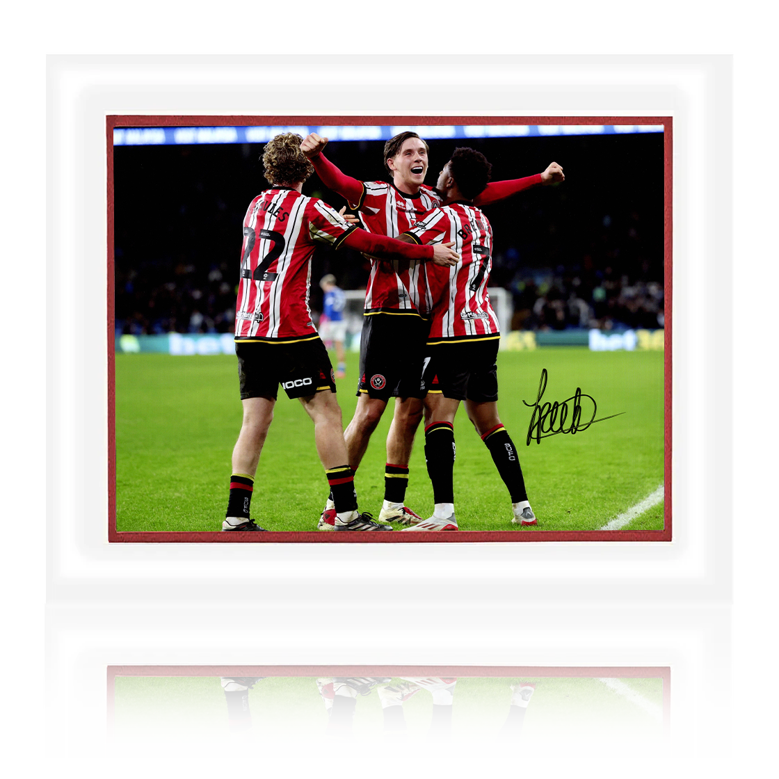 Sydie Peck Signed Sheffield United Deluxe Mount – The Fan Cave Memorabilia