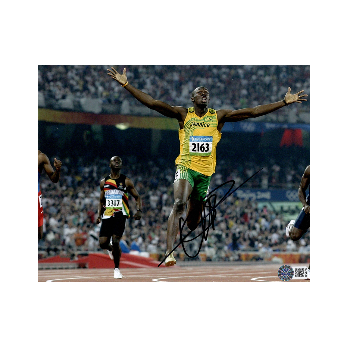 Usain Bolt Signed 10x8 Image – The Fan Cave Memorabilia