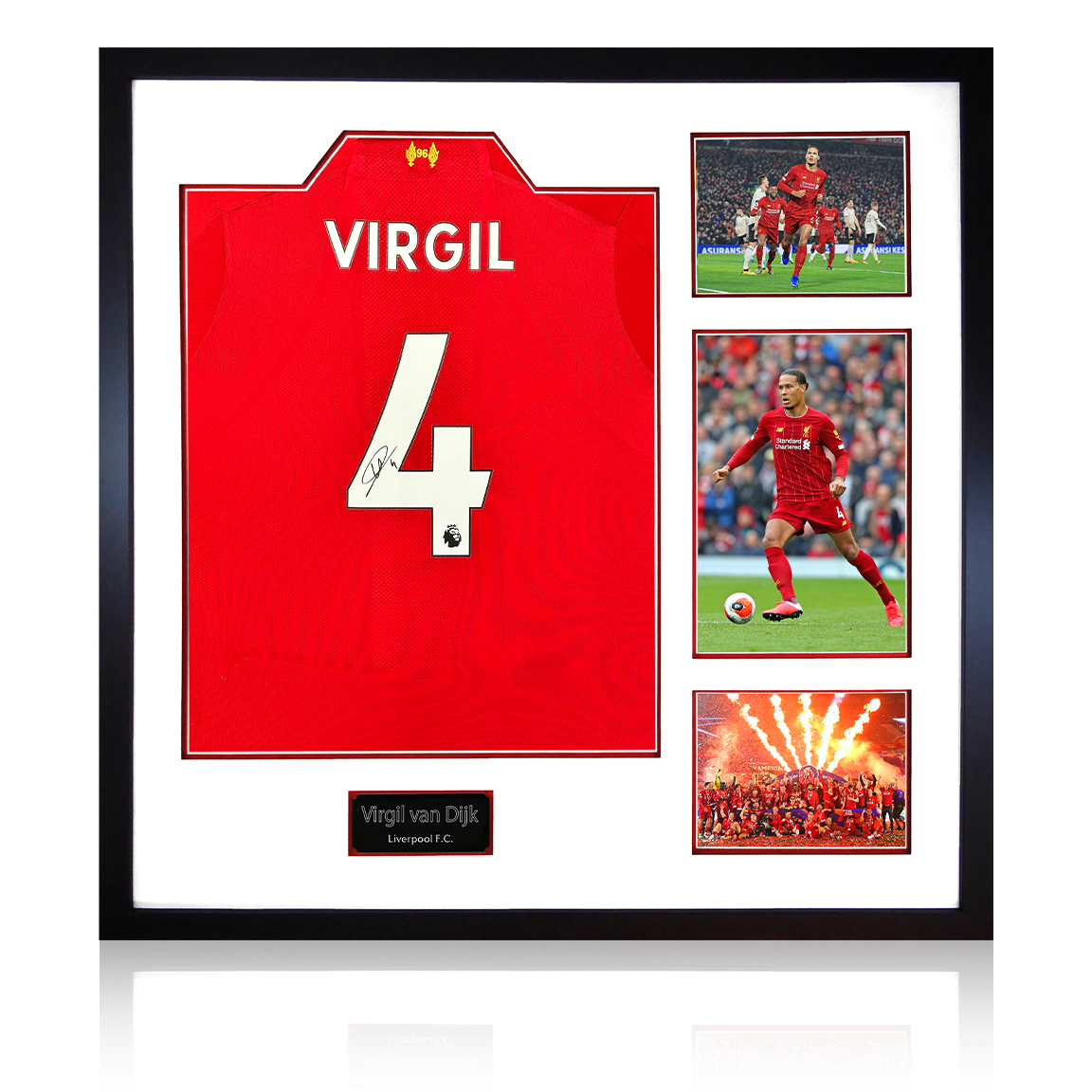 Virgil van Dijk Signed Liverpool Shirt Elite Frame – The Fan Cave ...