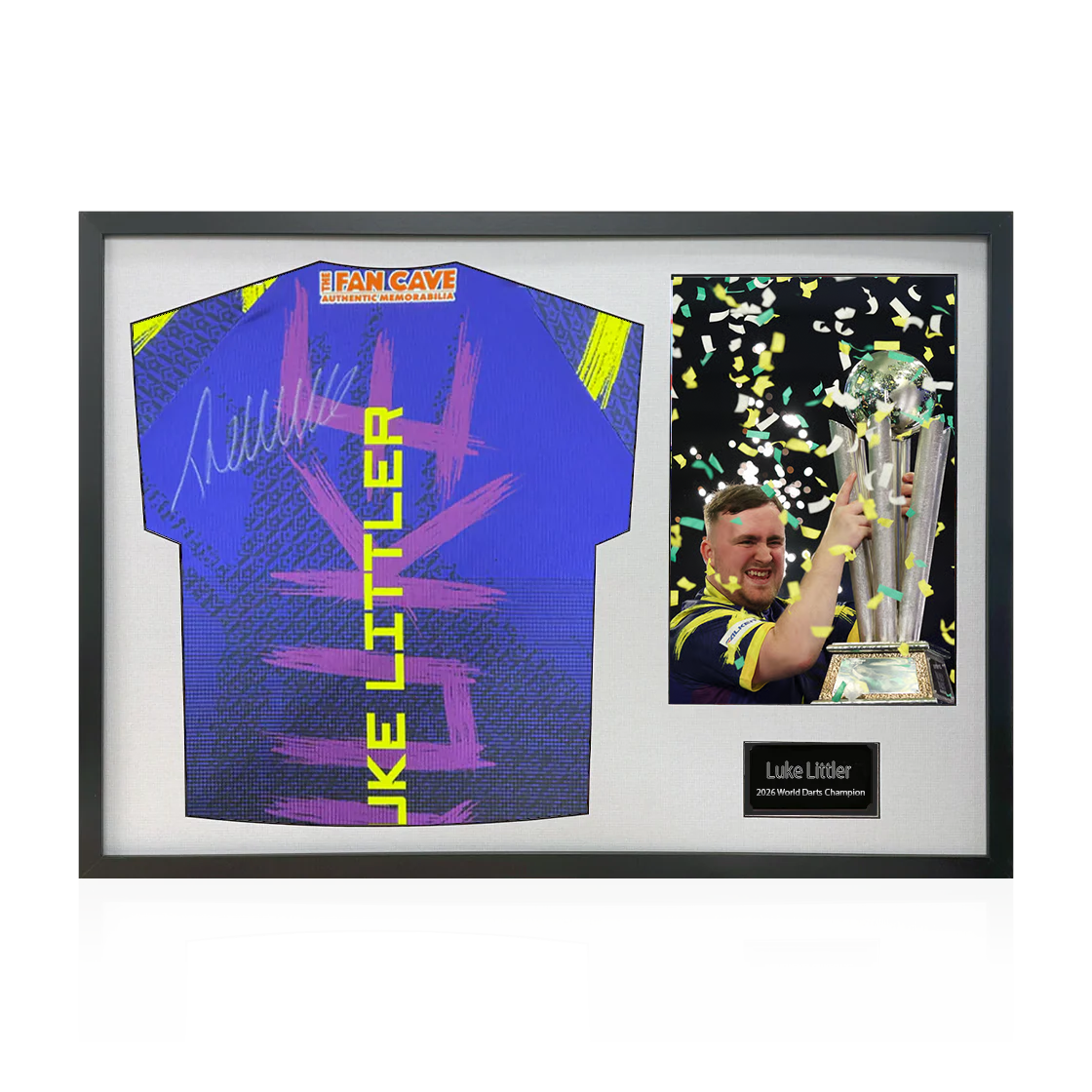 Luke Littler 2026 World Champion Signed Shirt Classic Frame – The Fan ...