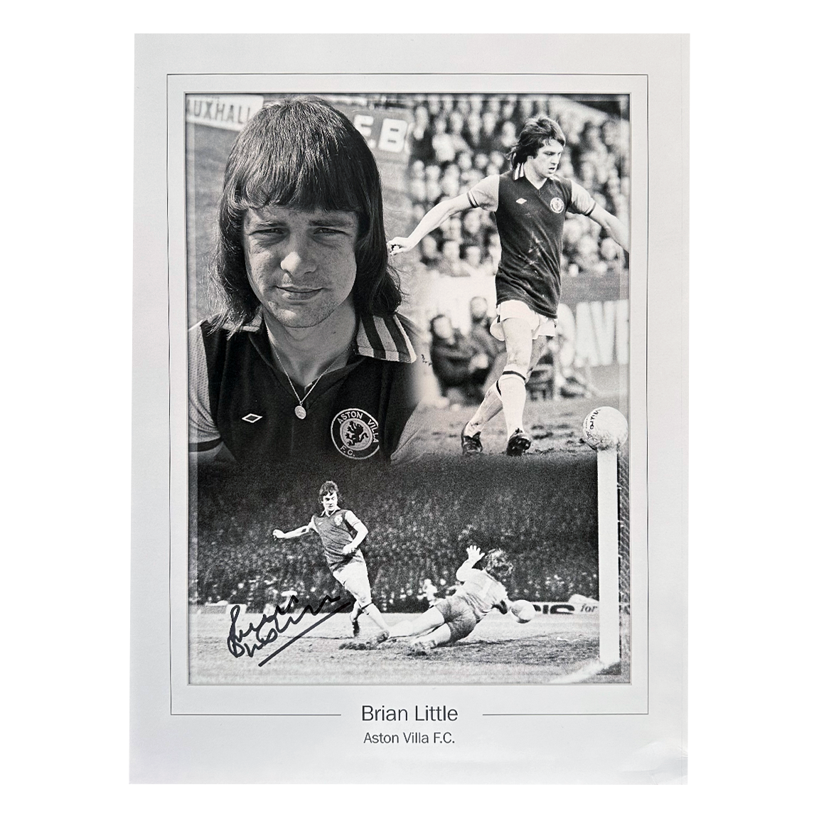 Brian Little Signed Aston Villa 16x12 – The Fan Cave Memorabilia