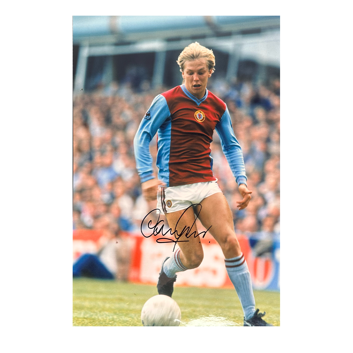 Gary Shaw Signed Aston Villa 12x8 #1 – The Fan Cave Memorabilia