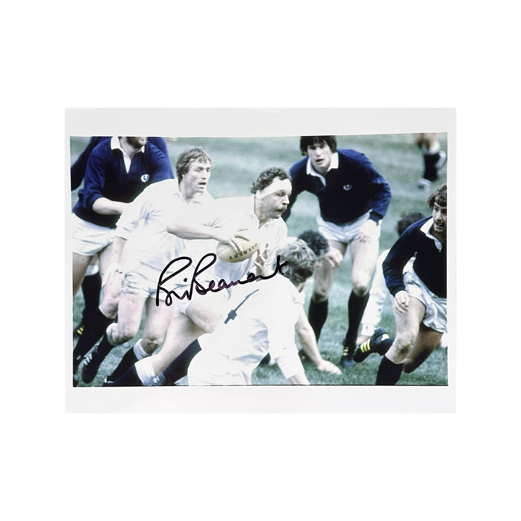 Bill Beaumont Signed England Rugby 10x8 #2 – The Fan Cave Memorabilia