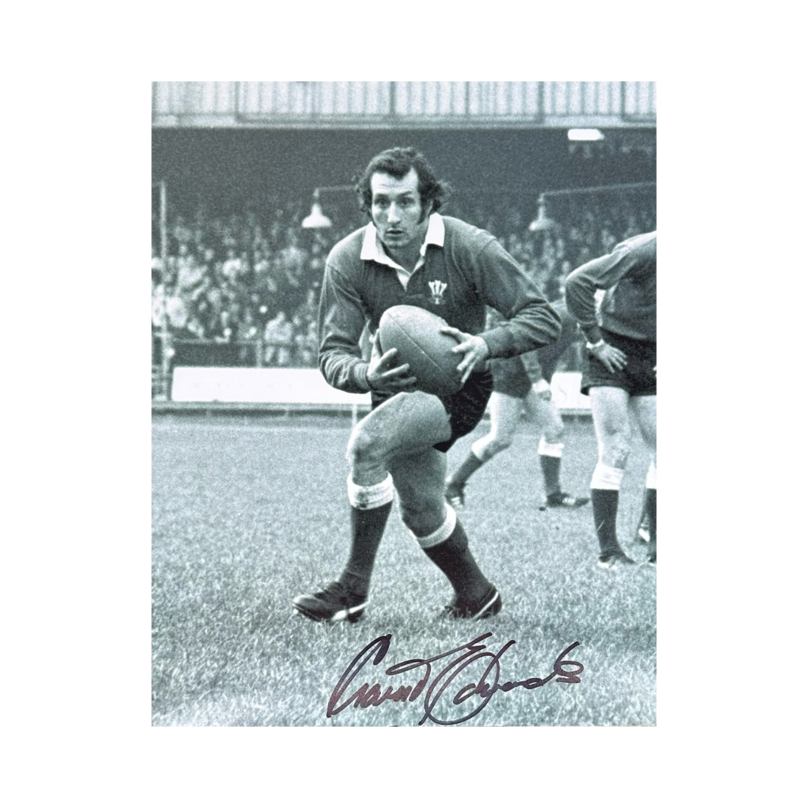 Gareth Edwards Signed Wales Rugby 10x8 #1 – The Fan Cave Memorabilia