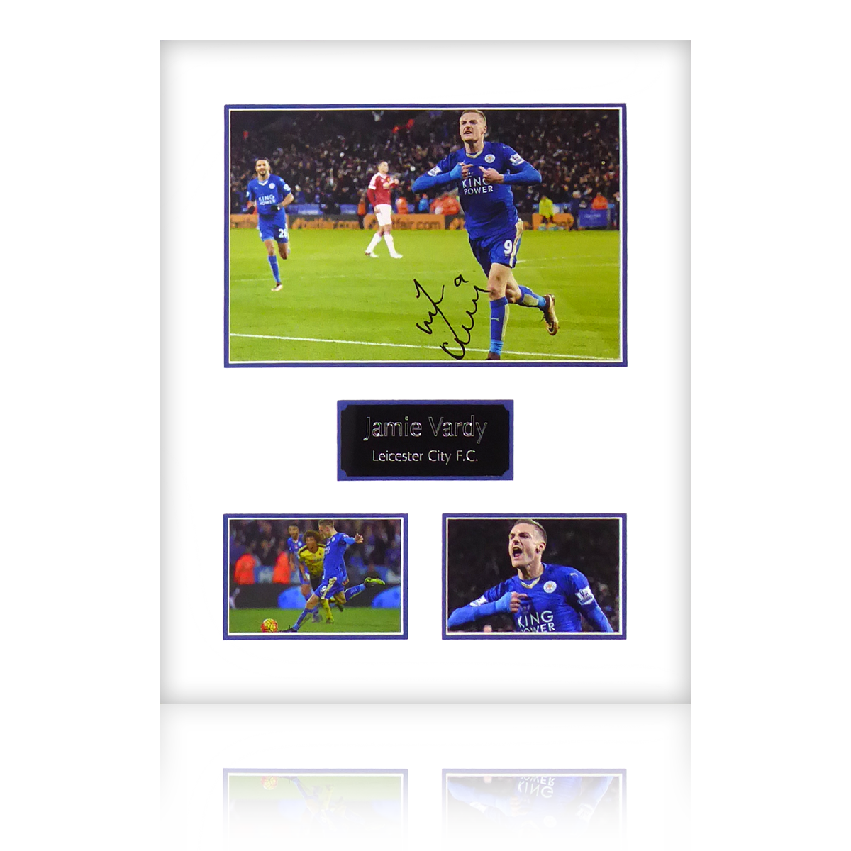 Jamie Vardy Signed Leicester City Mount Display – The Fan Cave Memorabilia