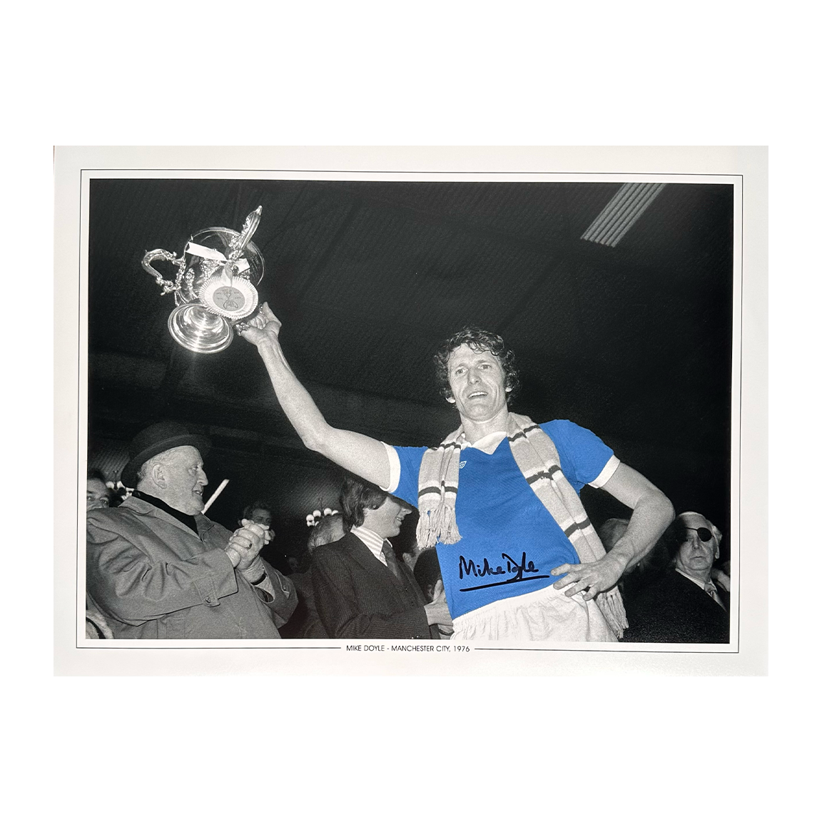 Mike Doyle Signed Manchester City 16x12 – The Fan Cave Memorabilia