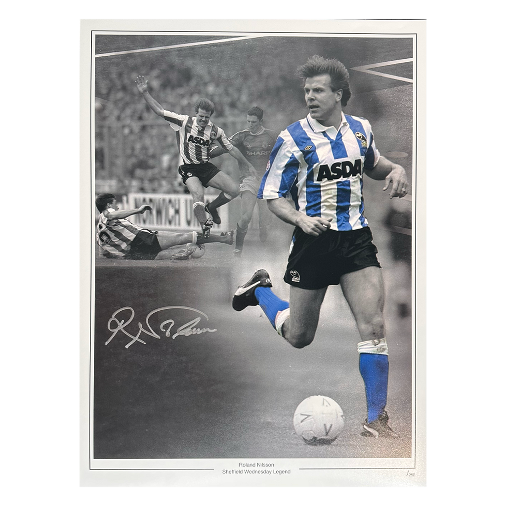 Roland Nilsson Signed Sheffield Wednesday 16x12 – The Fan Cave Memorabilia
